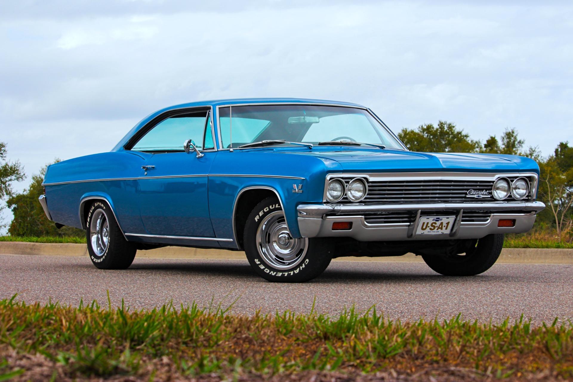 1966 Chevrolet Impala SS Matching s Big Block Factory Marina Blue For ...