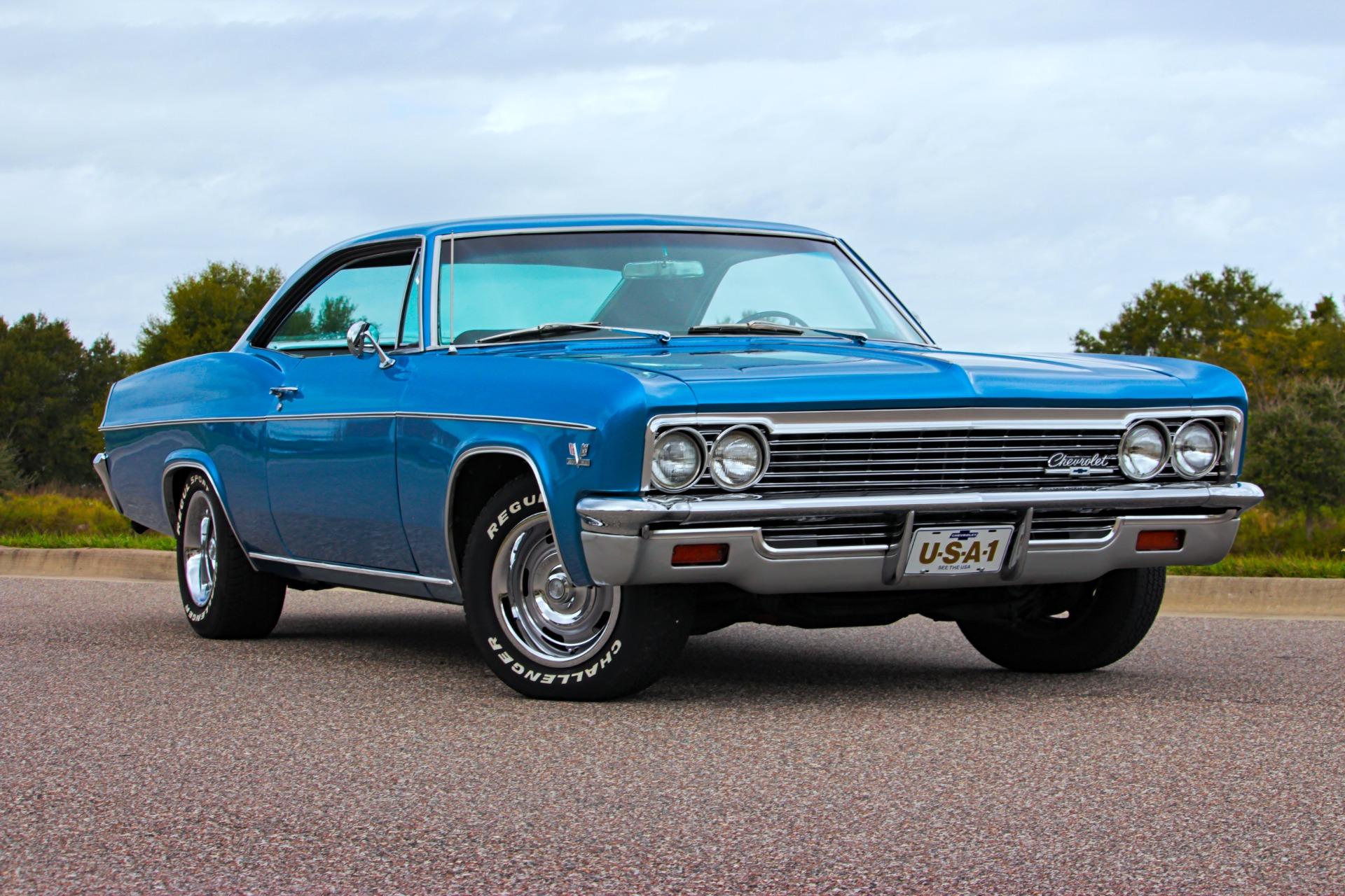 1966 Chevrolet Impala SS Matching s Big Block Factory Marina Blue For ...